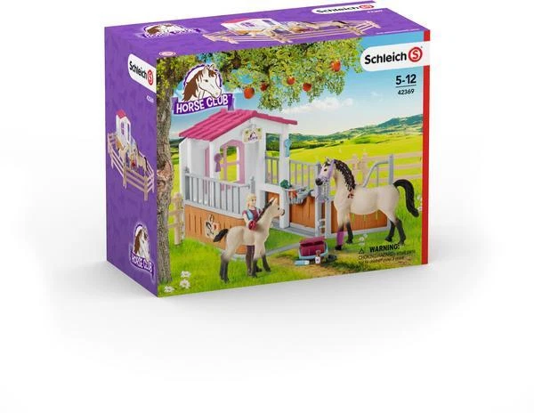 SCHLEICH 42369 - Horse Club, Horse Box with Arabs and Horse Caregiver £ ...