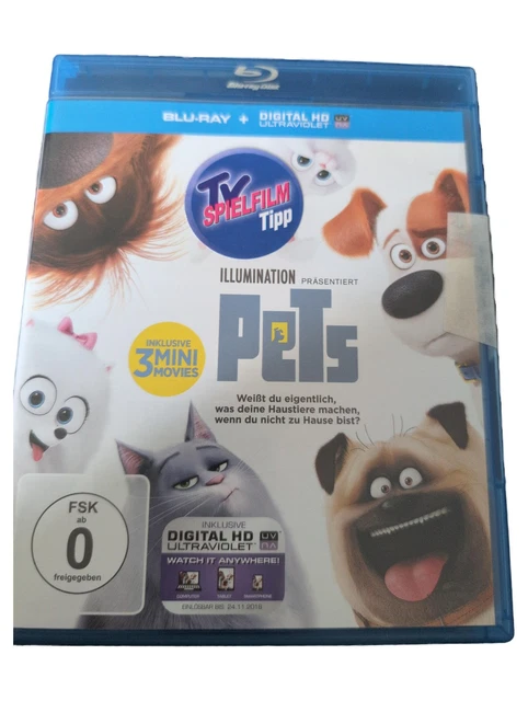 PETS BLU-RAY FILM Komödie Animationsfilm Deutsch Englisch Liefers EUR 4 ...