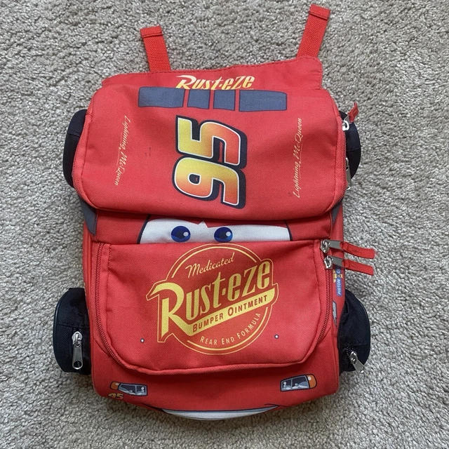 DISNEY PIXAR CARS Lightning McQueen Backpack Rust Eze Kids Red £25.23 ...