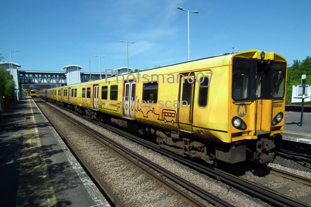 CLASS 508 508148, 3 car EMU, in MerseyRail Yellow at Hooton £0.95 ...