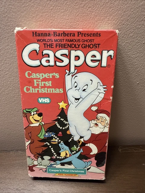 CASPER'S FIRST CHRISTMAS VHS Worldvision Home Video 1987 Hanna Barbera ...
