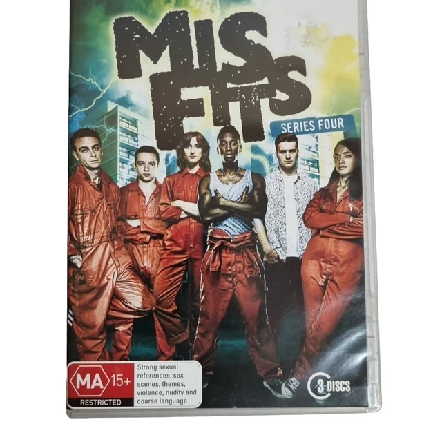 MISFITS : THE Complete Series 4 3 Disc Set (DVD, 2012) Region 4 EUR 11 ...