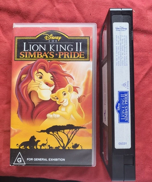 THE LION KING Simba’s Pride VHS Movie Video Cassette Tape $8.95 ...