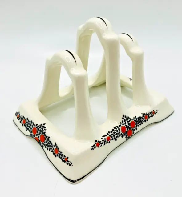 ANTIQUE ART DECO Crown Ducal Orange Tree Toast Rack A1211 RN 7112701 £ ...