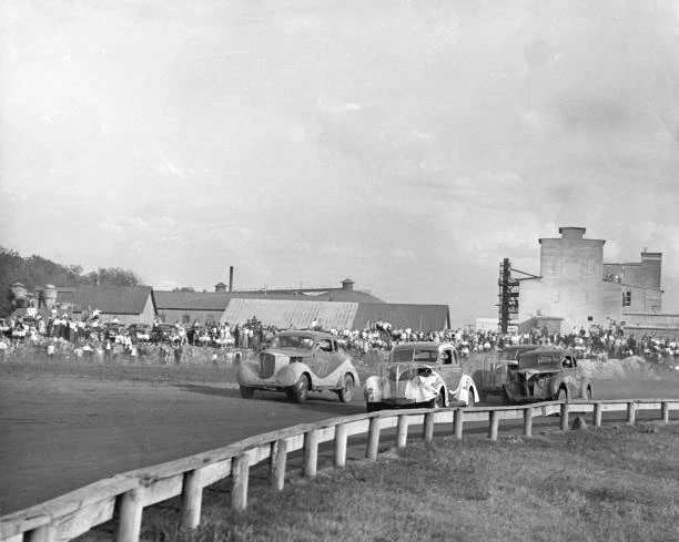 BUDDY SHUMAN COTTON Owens NASCAR Modified Race Old Motor Racing Photo ...