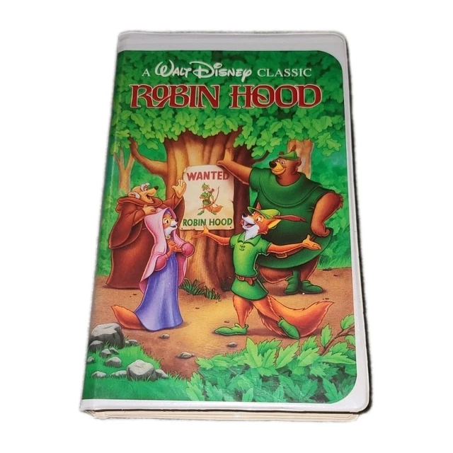 WALT DISNEYS ROBIN Hood On VHS Classic Disney Home Video Cassette Tape ...