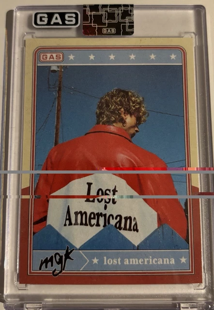 2025 MACHINE GUN Kelly MGK Gas Complex Trading Card Lost Americana £10. ...