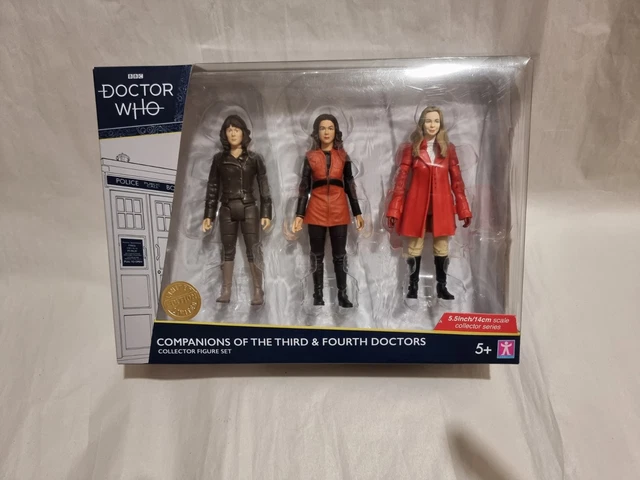 DOCTOR WHO COMPANIONS Third & Fourth Dr Collector Action Figure Set ...