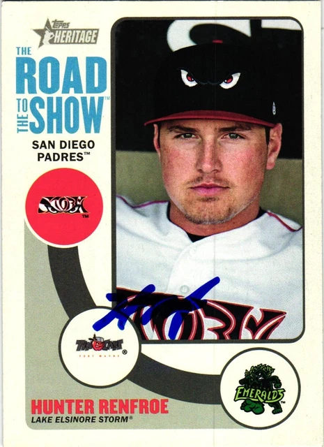 HUNTER RENFROE #RTTS-HR signé 2014 Topps Heritage Minor League Road to the Show EUR 7,90 ...