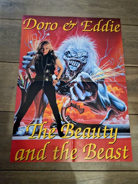 DORO / DEF Leppard - Mega Poster - 40 x 52 cm - Finland 1987 EUR 19,99 ...