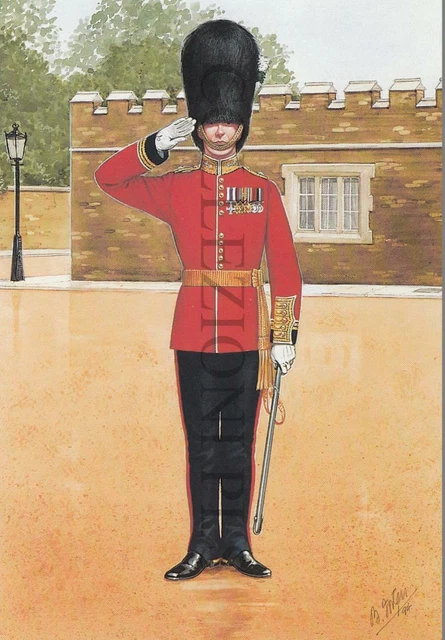 CARTOLINA/MILITARY POSTCARD: THE Welsh Guards, Officer, Londra 1953 EUR ...