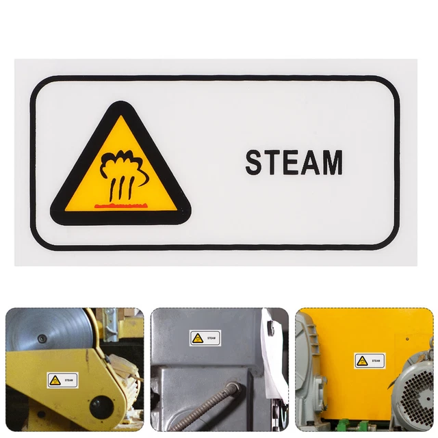HIGH TEMPERATURE WARNING Label Do Not Touch Stickers Caution Hot ...