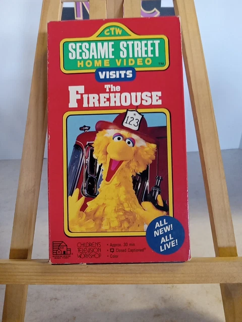 SESAME STREET HOME Video Visits The Firehouse (VHS, 1990) Random House ...