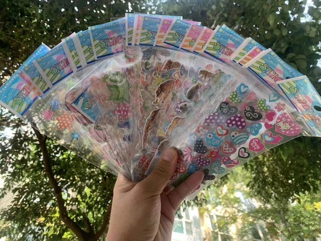1 SHEET RANDOM cartoon Stickers Teacher Rewards Kids fine Crafts ...