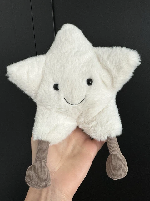 JELLYCAT AMUSEABLE CREAM Star Plush Toy White/Cream New With Tags £52. ...