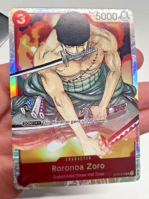 RORONOA ZORO - One Piece Tcg - Starter Deck - St01-013 - Eng - Super Rare - Wow EUR 4,00 ...