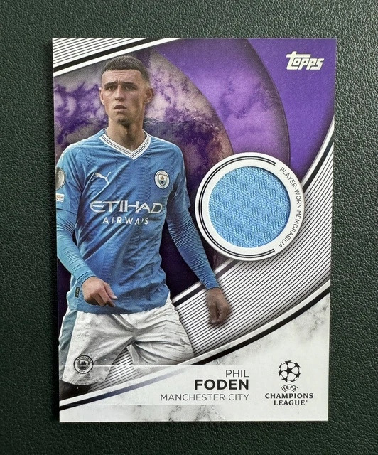 2023-24 TOPPS COMPETIZIONI UEFA per club Phil Foden giocatore-patch ...
