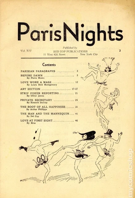PARIS NIGHTS MAGAZINE/PULP Vol. 14 #3 GD 2.0 1936 £160.35 - PicClick UK