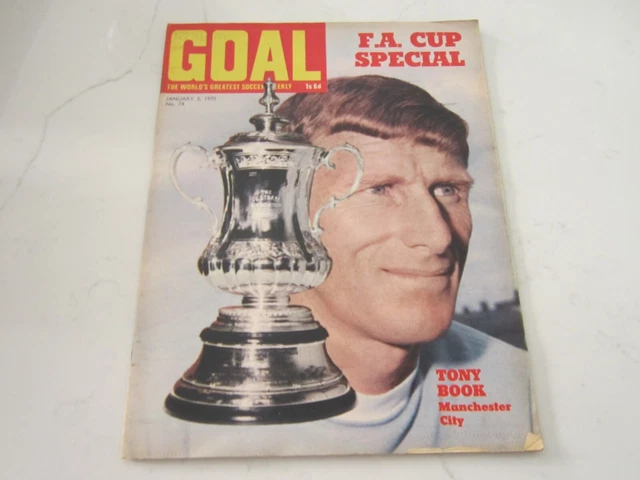 GOAL SOCCER WEEKLY magazine ,January 3rd 1970, FA cup special ,West ...