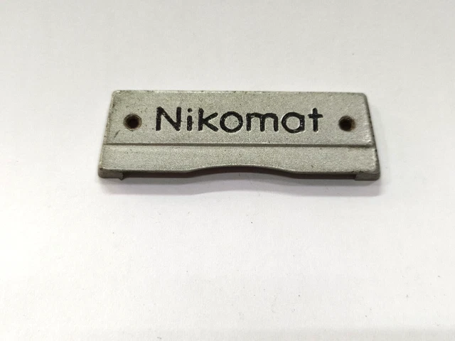 NIKON NIKOMAT FT Front Name Plate parti di ricambio spedizione gratuita ...