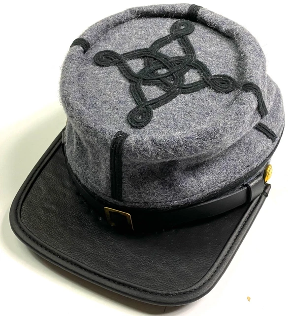 CIVIL WAR CONFEDERATE Csa Captain Infantry Officer Kepi Forage Cap ...