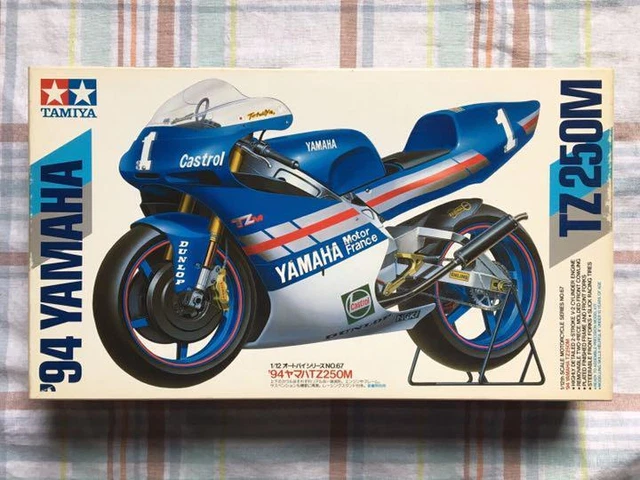 RARE TAMIYA 1/12 Yamaha TZ250M Tetsuya Harada 1994 Motorcycle Plastic ...
