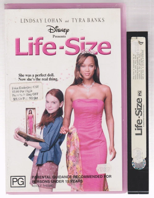 RARE VHS VIDEO Tape LIFE-SIZE Big Box Ex-Rental Disney Lohan EUR 25,56 ...