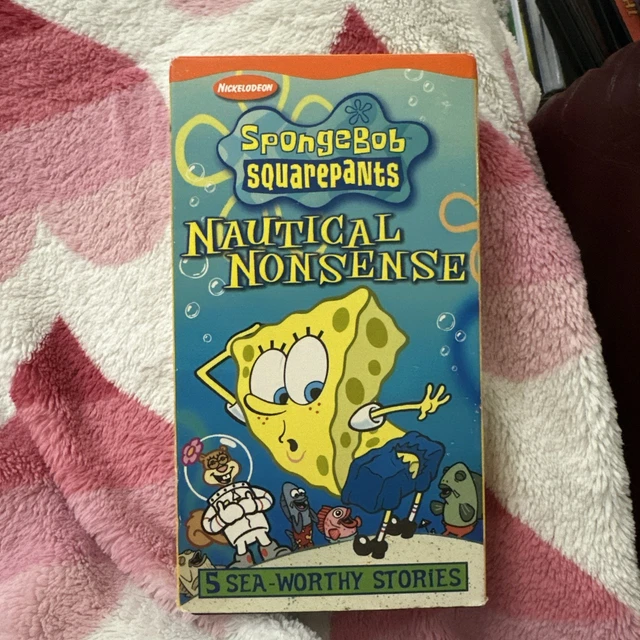 SPONGEBOB SQUAREPANTS NAUTICAL Nonsense VHS Tape 2002 5 Seaworthy ...