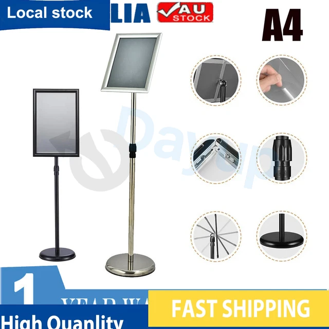 A4 FLOOR POSTER Stand Sign Holder Business Display discounts for ...