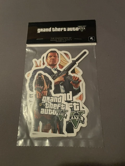 GRAND THEFT AUTO V The Characters of GTA V Promotional Sticker Pack ...