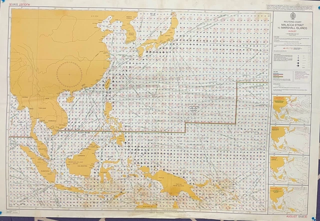 ADMIRALTY 5141(8) ROUTEING Chart MALACCA STRAIT TO MARSHALL ISLANDS Map ...