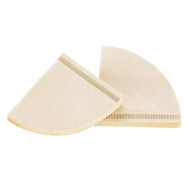 40 PCS CONICAL Coffee Filter Paper Hand Drip Filtering Paper for ...