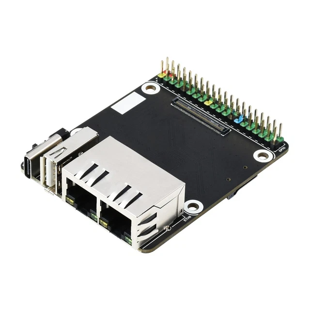 DUAL ETHERNET CM4 Carrier Board for RPI Compute Module 4 Lite EMMC7203 ...