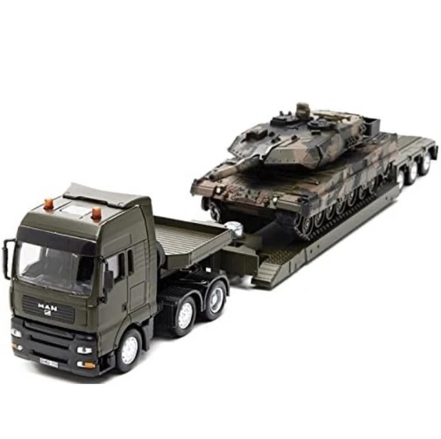 SIKU 8612 MAN Militärtransporter mit Leopard Panzer 1:50 OVP NEU EUR 62,50 - PicClick FR