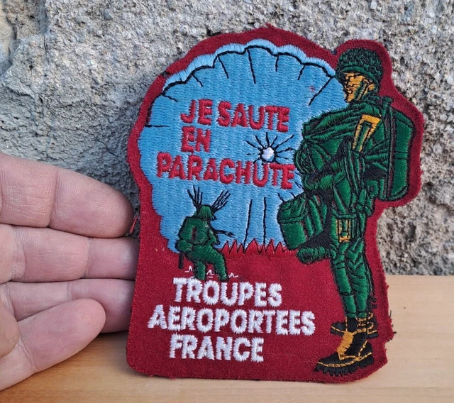 PATCH MILITAIRE ANCIEN Parachutiste Troupes Aéroportées France / Insigne tissus EUR 5,00 ...