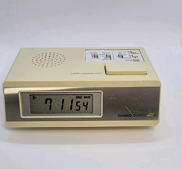 CASIO QUARTZ MA-1 Vintage / Retro Rare Desk Digital Melody Alarm Clock ...