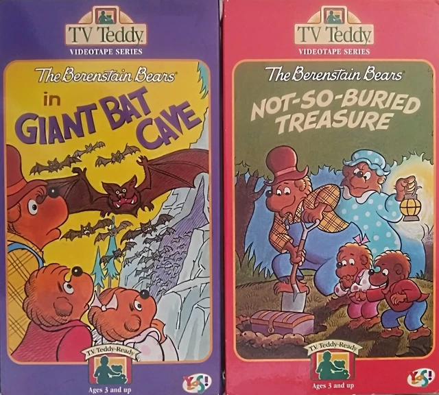 THE BERENSTAIN BEARS TV Teddy VHS Tape Lot Not So Buried Treasure Giant ...
