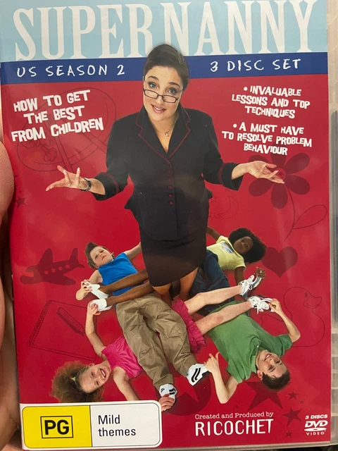 SUPERNANNY SUPER NANNY US Season 2 region 4 DVD (3 discs) Jo Frost tv ...