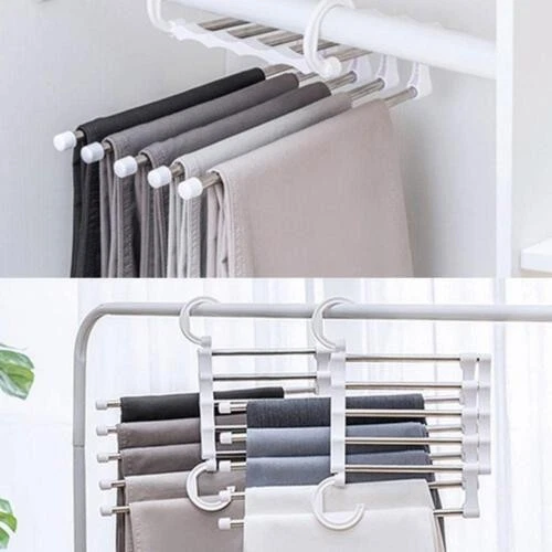 STAINLESS STEEL SPACE-SAVING trouser hanger coat trouser hanger ...