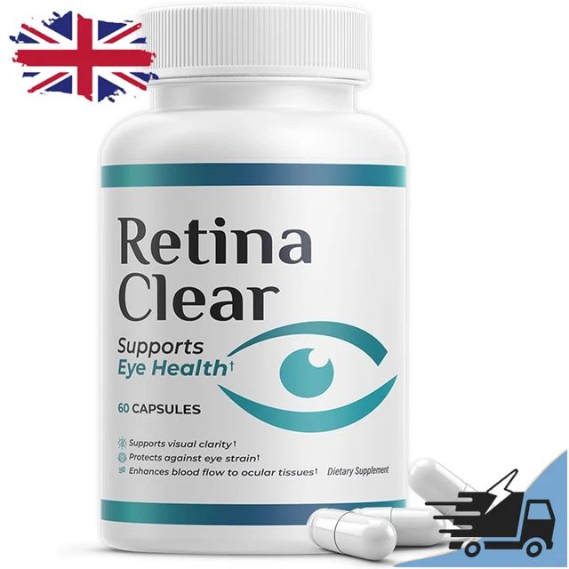 RETINA CLEAR VISION Support Supplement Focus And Eye Fatigue Relief 60 ...