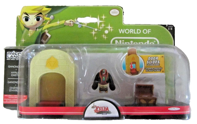 NINTENDO WORLD OF Nintendo Micro Land 3 Pack Wave Ganondorf Castle e ...
