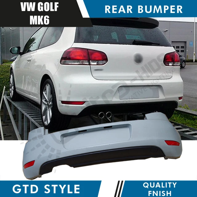 NEW VW GOLF Mk6 Gtd Style Rear Bumper & Rear Diffuser Volkswagen Abs Pp ...