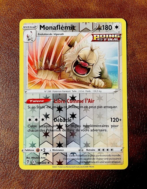 CARTE POKÉMON Monaflèmit 131/203 REVERSE RARE - STAMP- EB07 Évolution ...