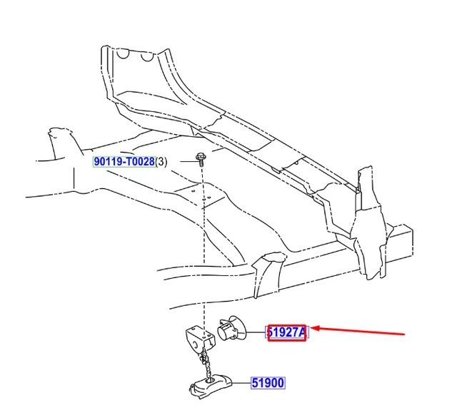 GUIDE DE ROUE de secours TOYOTA HILUX MK8 519270K030 NEUF ORIGINAL EUR ...