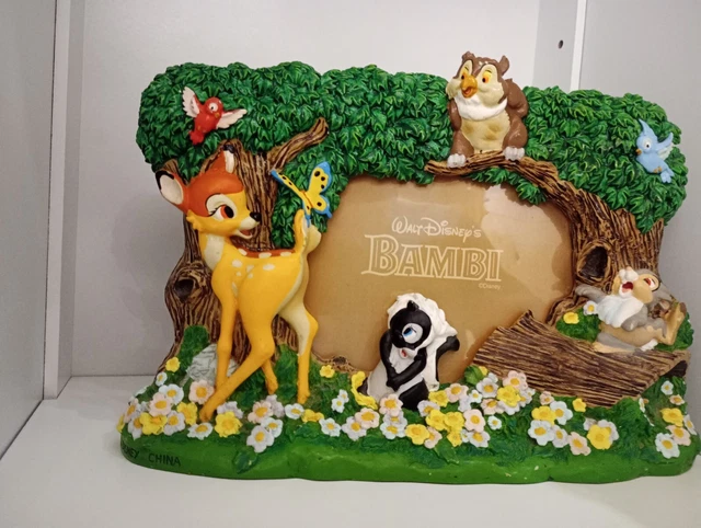 RARE VINTAGE DISNEY Store Bambi 3D photo frame official retro fun ...