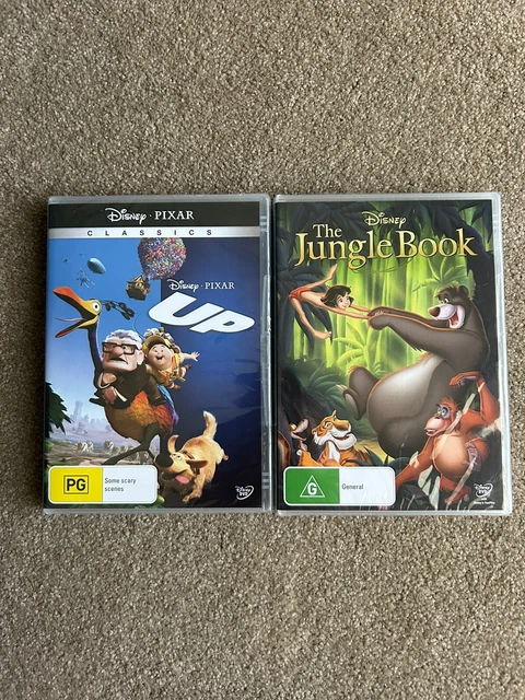 DISNEY PIXAR UP & The Jungle Book Kids DVD - Region 4 - New and Sealed ...