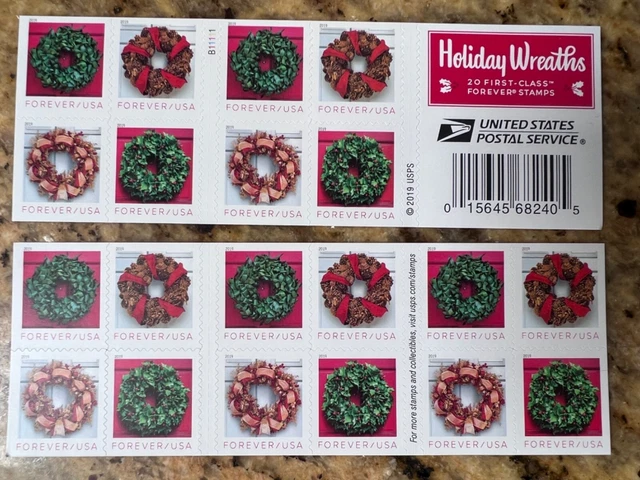 CHRISTMAS STAMPS 2019 USPS First-Class Forever Sheet of 20 Holiday ...