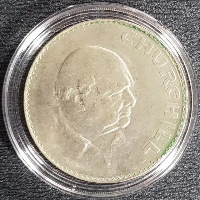 1965 CHURCHILL COIN Queen Elizabeth II Dei Gratia Regina F.D. $98.90 ...