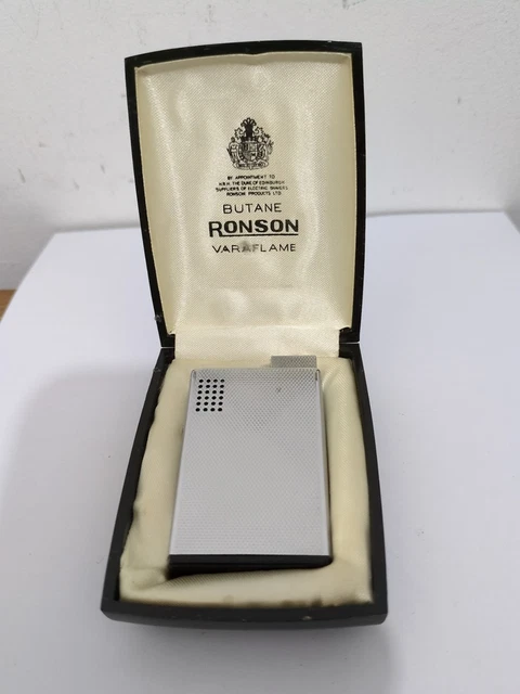 RONSON VARATRONIC PIEZO-ELECTRIC Lighter, Lovely Example, Boxed GWO £24 ...