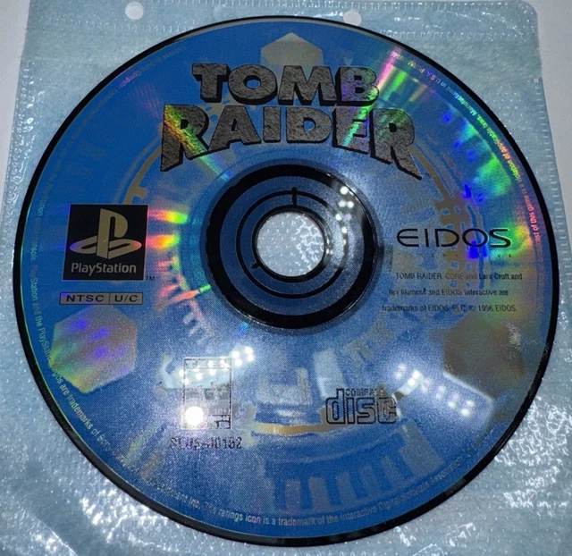 TOMB RAIDER SONY Playstation PS1 Black Label Disc Only Clean 💿 Tested ...